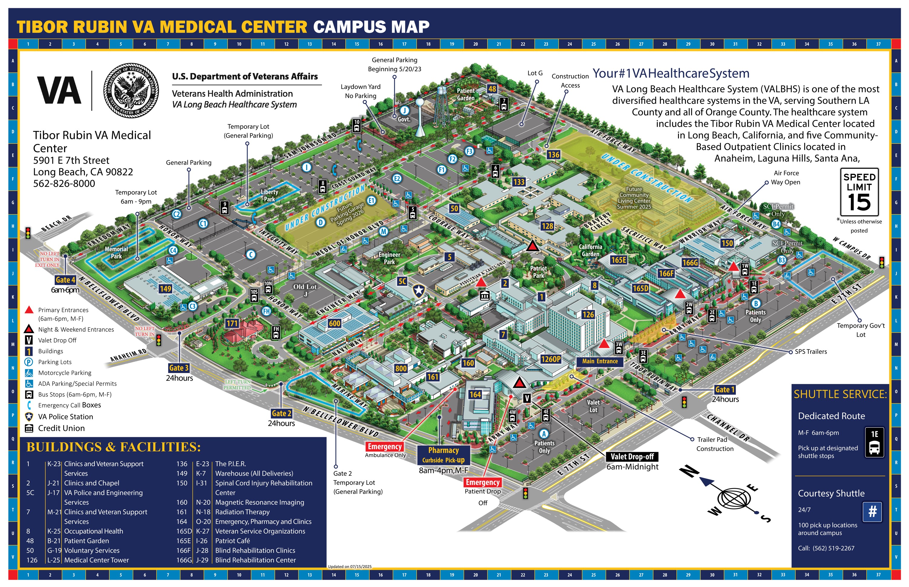 Campus Map Va Long Beach Health Care Veterans Affairs